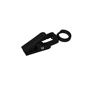 NAHANCO CC2B24 Plastic Swivel Rotating Clever Clip, 2”, Black (Pack of 24)