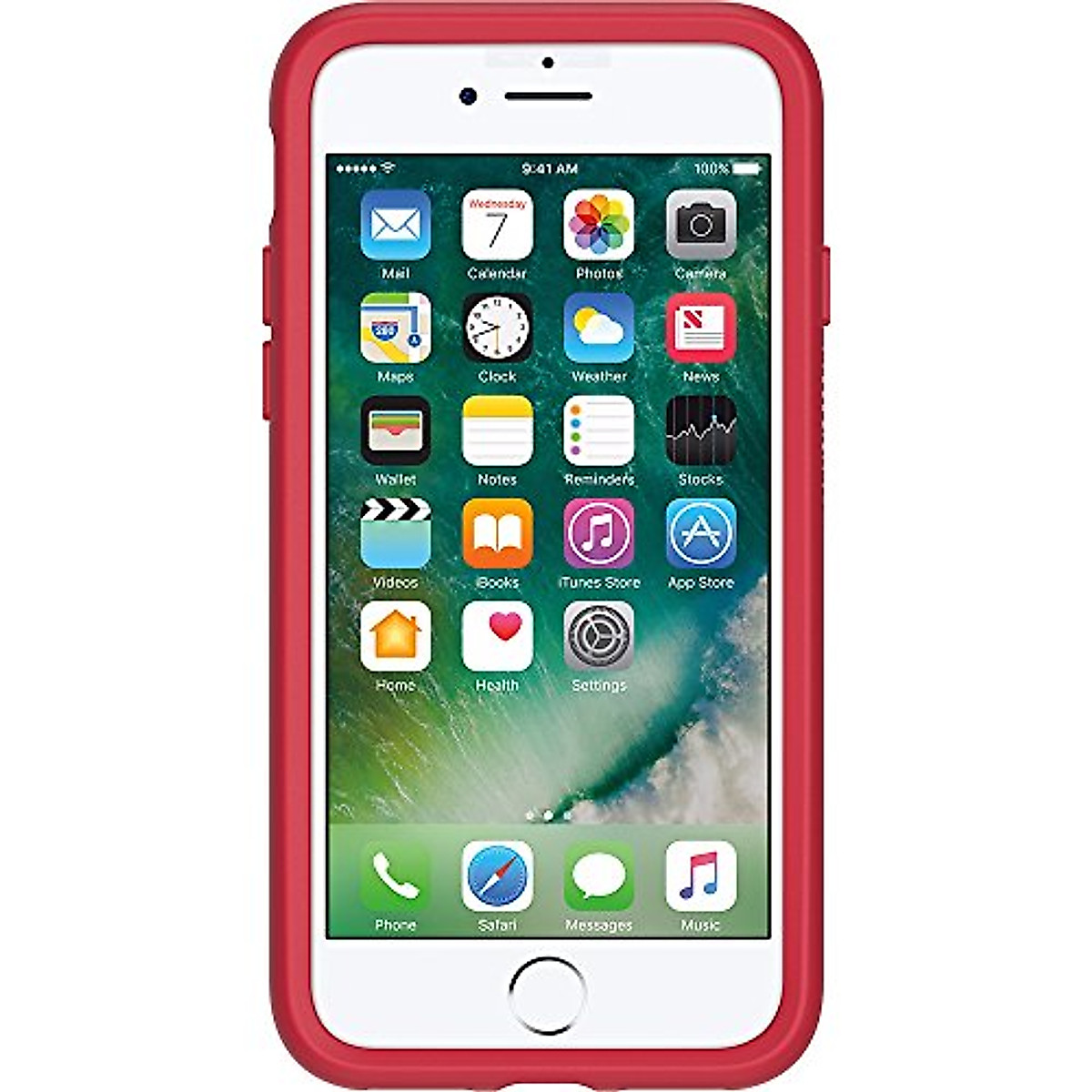 OTTERBOX SYMMETRY SERIES Case for iPhone SE (2nd gen - 2020) and iPhone 8/7 (NOT PLUS) - Retail Packaging - ROSSO CORSA (FLAME RED/RACE RED)