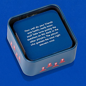 Chronicle Books After Dinner Amusements: How Well Do You Know Me?: 50 Questions for Family and Friends (Family Friendly Conversation Starter Card Game, Portable Camping and Holiday Games)