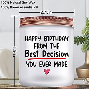 Birthday Gifts for Wife from Husband- Happy Birthday Gift Ideas for Her Him- Funny Women Birthday Gifts for Girlfriend from Boyfriend - Lavander Scented Candles