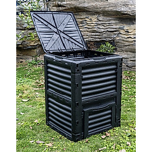 GARDEN FRIEND C1933431 Composter 300 Lt. Made of weather-resistant polypropylene, green