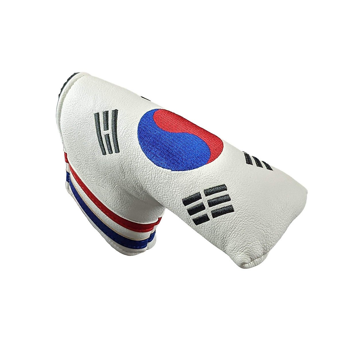 Foretra - Limited Edition Korea Flag Golf Putter Headcover Quality PU Leather Magnetic Closure for Blade Style Putters