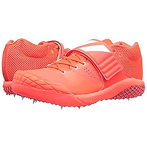 adidas Women's Adizero Javelin Track Shoe, Solar Red/White/Metallic/Silver, 15