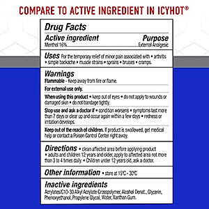 DCH Labs Cool & Heat Roll-On Pain Relief for Arthritis, Backaches, Muscle Strains, and Sprains - 2.5 oz (3-Pack)