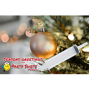 Party Shotz Jello Shot Syringes (Large 2oz with CAPS) Plastic Reusable Shots for Halloween, Christmas, Thanksgiving, Bachelorette Parties Favors - 60ml (2oz Jello Syringes, 36)