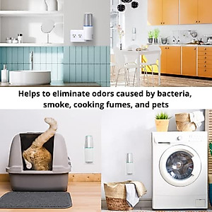 JETS AIR PRO Portable UV Air Sanitizer, AC Pluggable Air Purifier, Wall Plug-In, Air Purifier for Viruses, Germs, and Bacteria, Reduces Odors, UVC Light, Eliminate and Sanitize Germs and Airborne Pollutants. For home, car, office, hotel.