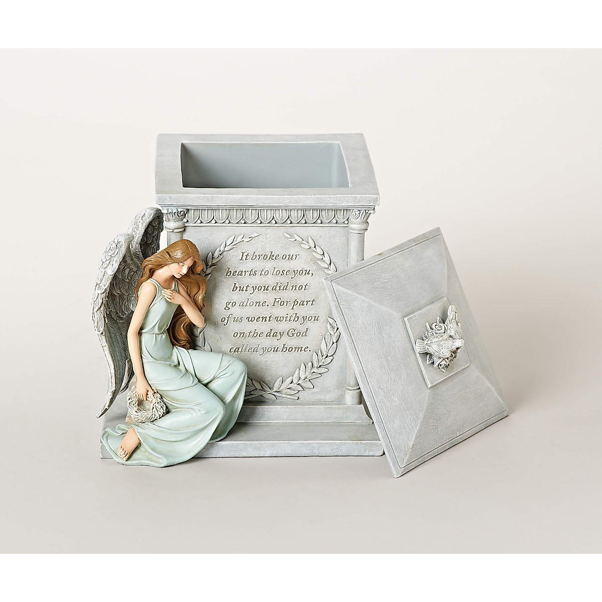 Roman - Giftware Collection, 8.27" H God Called You Home Memorial Keepsake Box, Resin and Stone, Durable, Long Lasting, Highly Detailed