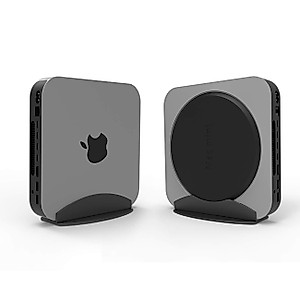 Bylitco Desktop Stand for Mac Mini 2010-2023,M1/M2,Vertical Holder,Perfect for Desk Organization and Heat Dissipation，Soft Cushioned Protection, Space-Saving Design- Black