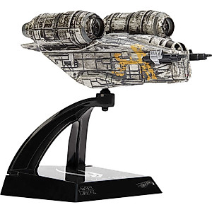 Hot Wheels Star Wars Starships Select, Premium Replica of Razor Crest, Moveable Parts, Premium Stand, Gift for Adult Collectors