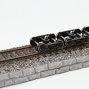 4pcs HO Scale 1:87 Model Trains Bogies with 33" DC Metal Wheels (Style A)