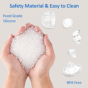 Mcadero Electric Breast Pump,4 Mode & 12 Levels,LED Display, Wearable Hands-Free Breast Pump,Portable Breast Pump (White M1 2PCS)