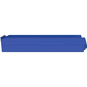 Akro-Mils 30174 Plastic Nesting Shelf Bin Box, (24-Inch x 11-Inch x 4-Inch), Blue, (6-Pack)