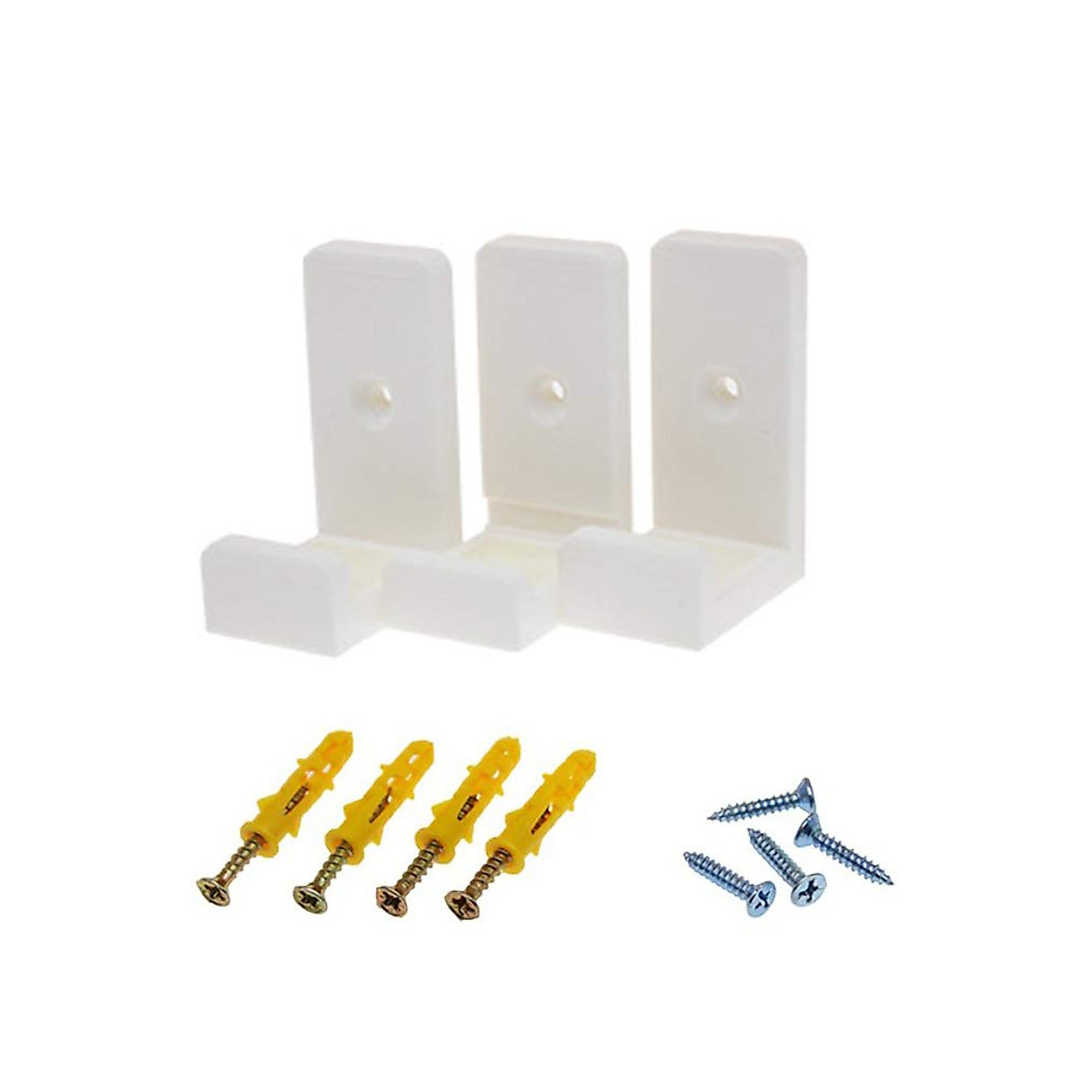 New Game Storage Set Bracket Wall Mount Console Stand Controller Holder Host Rack(1 set-For PS4(old models),white)
