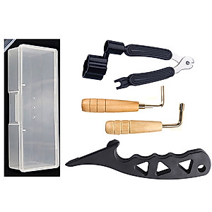 Guitar String Stretcher,Guitar String Winder Cutter and Bridge Pin Puller, Hexagon Metal Wrench