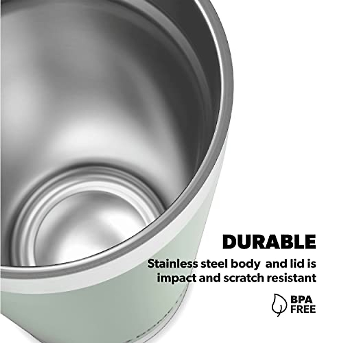 DOMETIC Thermo Tumbler, Stainless Steel, Vacuum Insulated with Splash Resistant Press-fit Function Lid (Moss, 20 Oz)