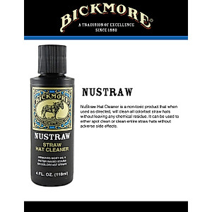 Bickmore Nustraw Straw Hat Cleaner - Bick Hat Care for Straw Fedora Cowboy Style Hats - Toxic Free