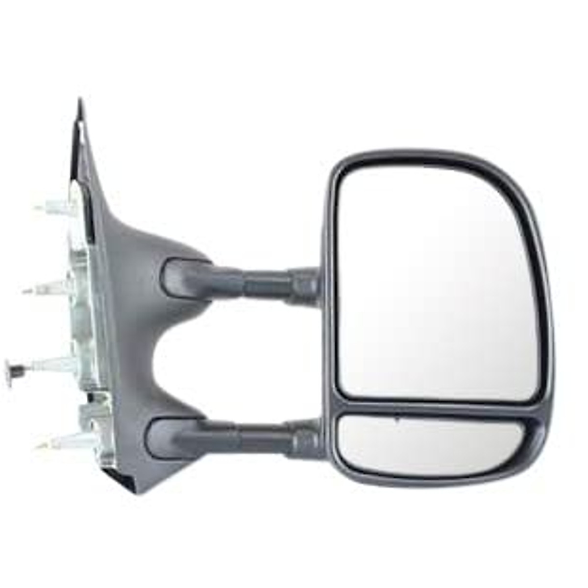 GO-PARTS - Towing Mirror for Ford Econoline Van 2003-2014, Right (Passenger), Manual Adjust and Folding, Non-Heated, Textured, Without Auto-Dimming, Blind Spot Detection, Memory & Signal Light,