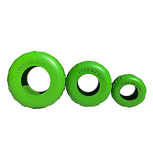 Grewal Equestrian Dog Toy for Chewers Made from 100% Organic Natural Rubber (Large - 5 5/16", Red)