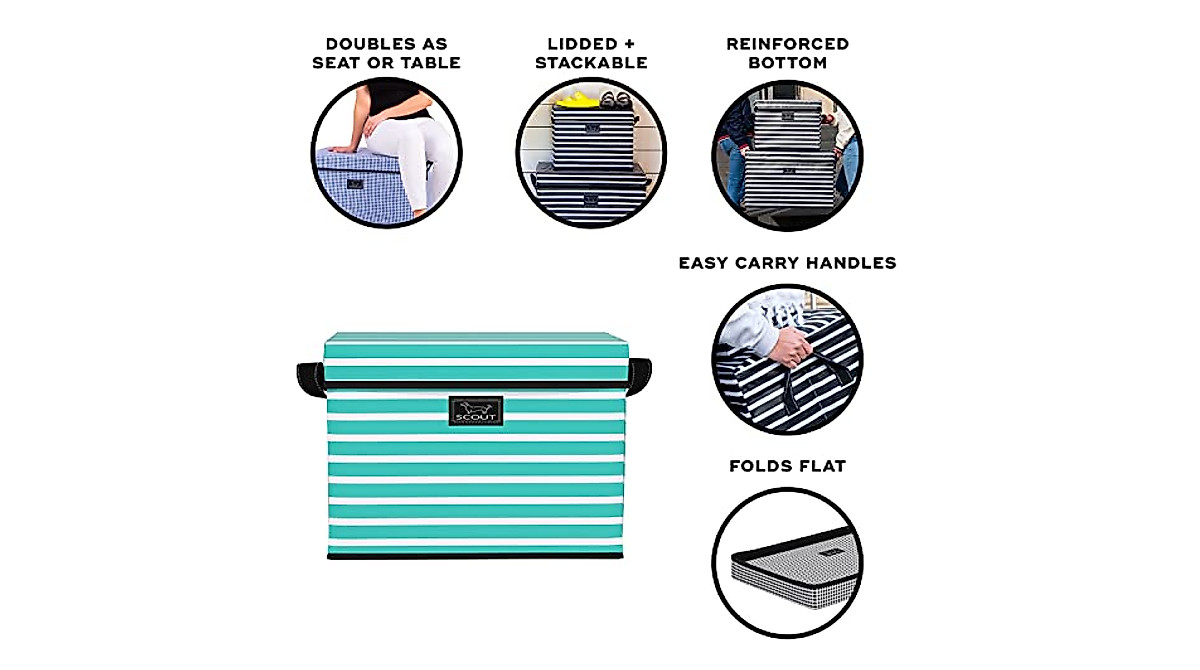 SCOUT Rump Roost MED: Stylish Lidded Storage Bin