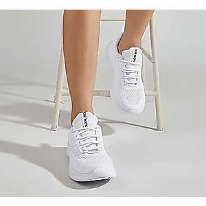 K KIP WOK Walking Shoes Women Fashion Rainbow Sneakers Tennis Shoes Lightweight Travel Artistic Leopard (White2,7B(M) US)