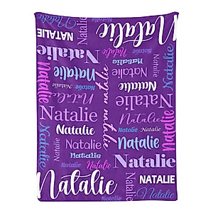 Neniftic Personalized Name Blanket Custom Baby Girl Blanket Kids Baby Blanket Gift Sherpa Fleece Throw Blankets Safe Baby Blankets