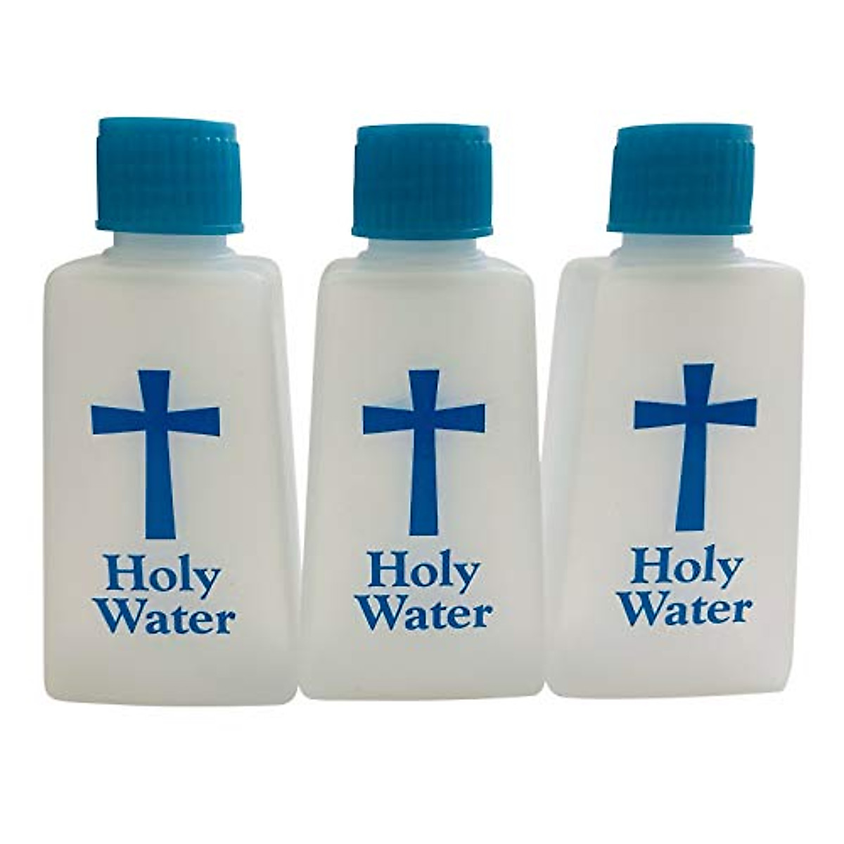 Westmon Works Holy Water Bottle Mini Plastic Vessel Pack Empty Container for Travel, Set of 3