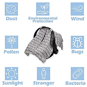 The World’s Softest 4-in-1 Carseat Canopy & Nursing Cover by CozyBaby. 4 Uses – Baby Car Seat & Stroller Cover, Nursing Cover Breastfeeding Scarf, Baby Change Mat & Ultra-Soft Baby Blanket (Gray)