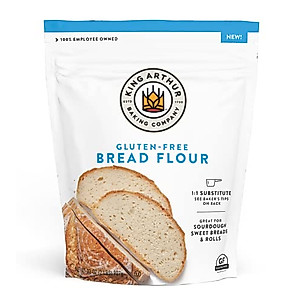 King Arthur Bread Flour, Gluten Free, 1:1 Flour Replacement great for yeasted recipes, 2lbs