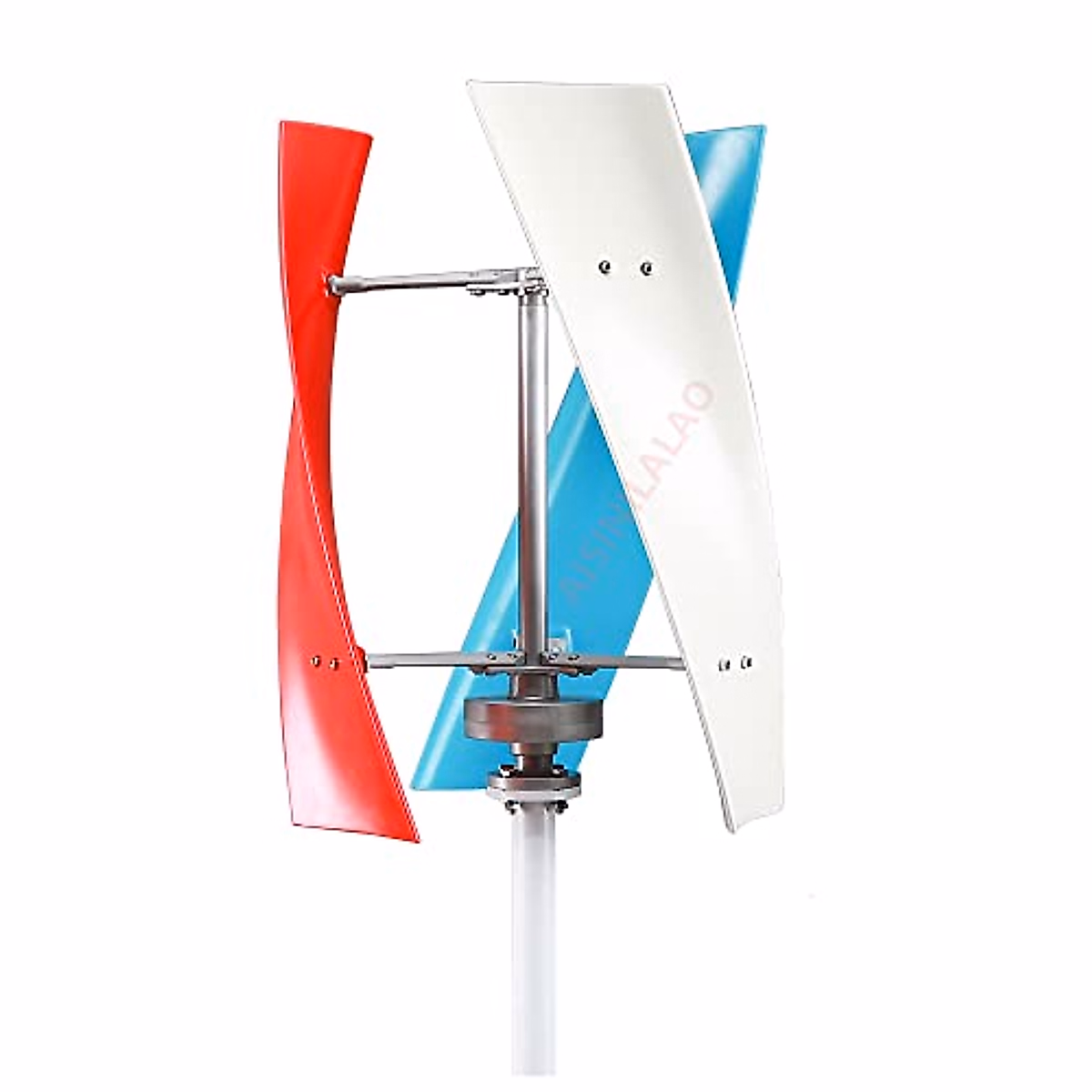 AISINILALAO 12000W Vertical 3 Blades Wind Generator Kit,12V 24V 48V 220V Vertical Axis Wind Turbine with Mppt Controller for Outdoor Garden Energy Generation (Colour),24v