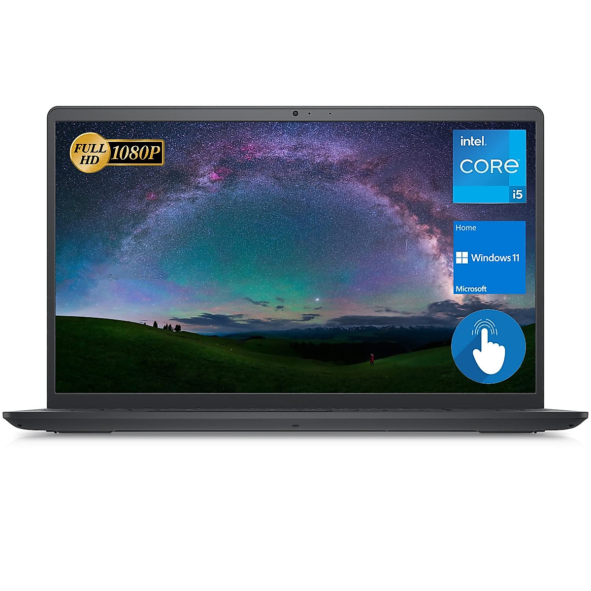 2022 Newest Dell Inspiron 3511 Laptop, 15.6" FHD Touchscreen, Intel Core i5-1035G1, 16GB DDR4 RAM, 512GB PCIe SSD, SD Card Reader, Webcam, HDMI, Wi-Fi, Windows 11 Home, Black (Renewed)