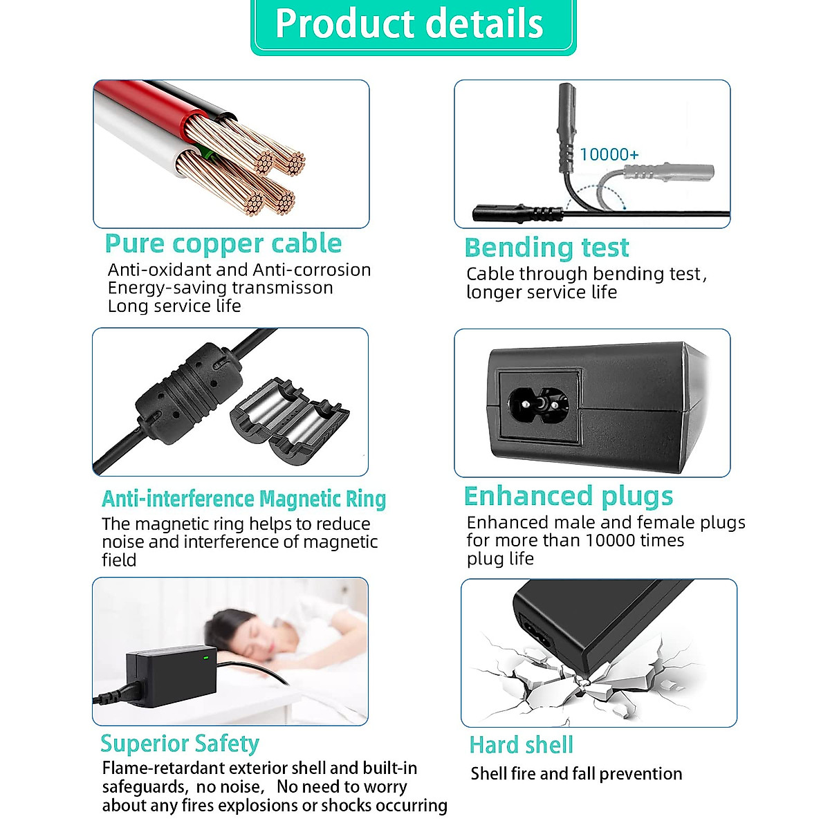 TKDY 24V for Dymo Printer Power Supply, 100-240V AC to DC 24Volt 2.5A Power Adapter for Dymo 4XL 400 450 310 315 320 330 Thermal Labels Printer Writer.
