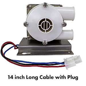 IMM Ice Machine Motor Replacement for Hoshizaki S-0730 Ice Machine Motors Includes mounting Plate, 14 inch Cable & Plug.
