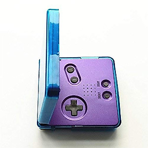New Upper and Lower lid Plastic Protective Cases for Nintendo GBA SP Gameboy Advance Sp Console-Clear Blue