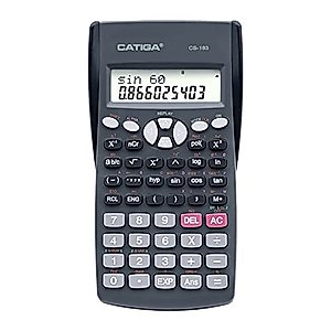 Scientific Calculator 2 Line - for Math (Algebra and Trigonometry), Science, Statistics, Engineering, Physics, Business Class, Over 200 Functions, with Memory and Replay Function