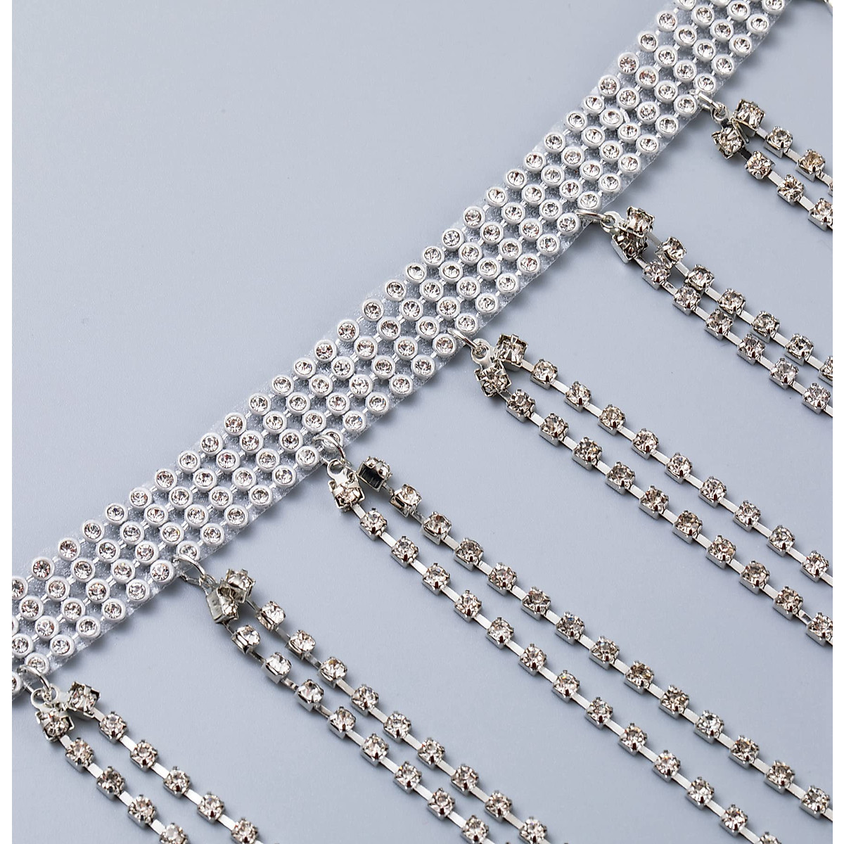 REVOLIA Waist Chains for Women Belly Chains Sexy Belts Multilayer Tassel Bikini Body Chains Summer Beach Nightclub Body Jewelry Set Silver-tone