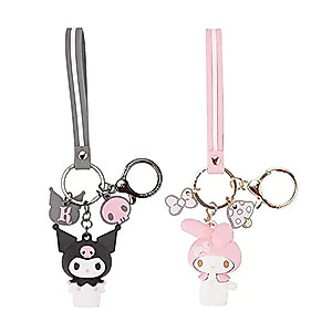 Mtoye Cute Kawaii Accessories Anime Keychain Adorable Premium Quality Cartoon Keychain Keyring Key Purse Handbag Charms