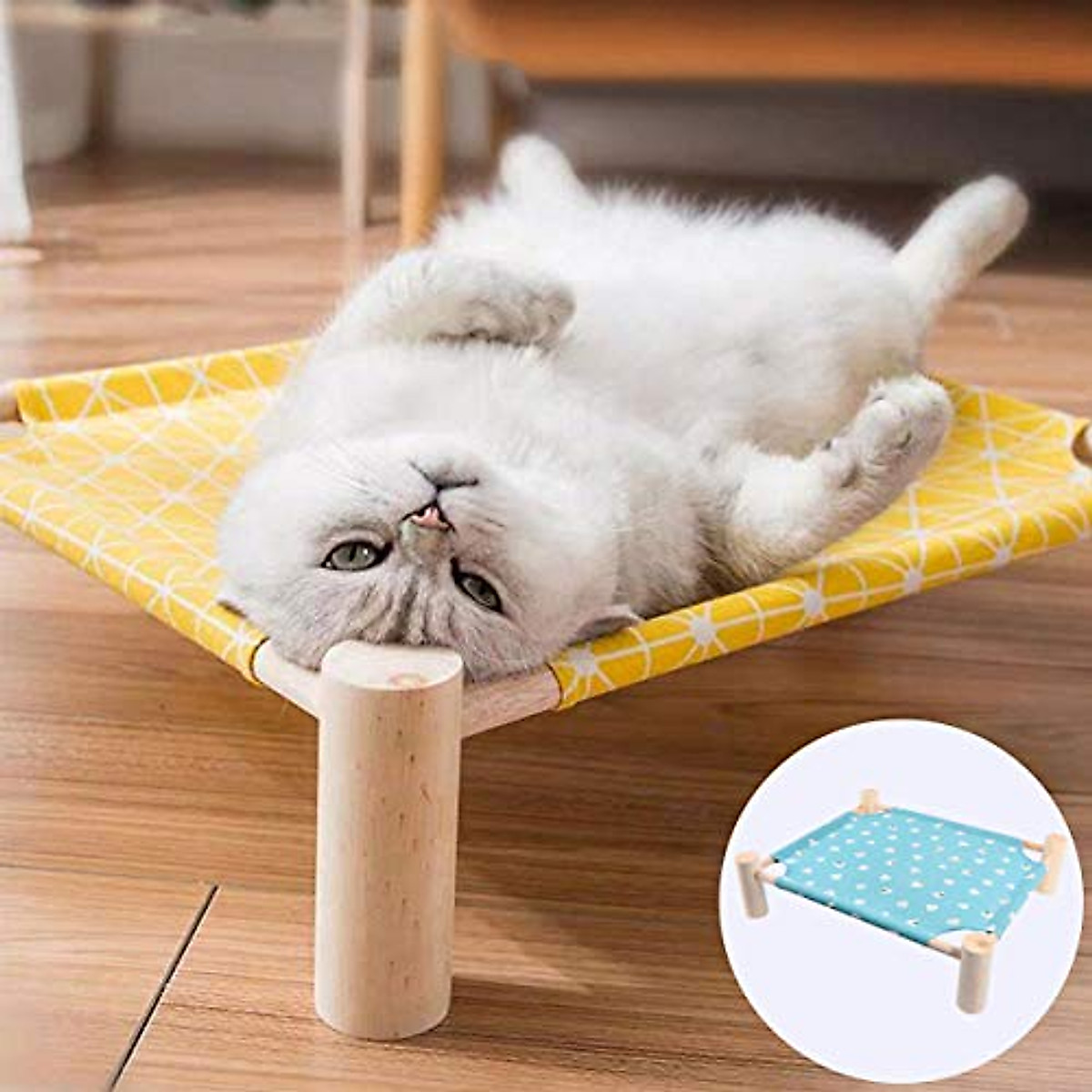 balacoo Elevated Dog Cat Bed Portable Raised Pet Cot for Dogs Puppy Cat Indoor Outdoor