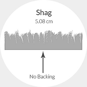 SAFAVIEH Hudson Shag Collection Area Rug - 8' x 10', Ivory & Grey, Moroccan Design, Non-Shedding & Easy Care, 2-inch Thick Ideal for High Traffic Areas in Living Room, Bedroom (SGH284A)