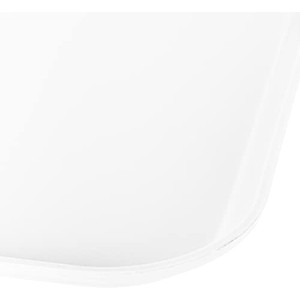 Carlisle FoodService Products 1814FG001 Fiberglass Glasteel Solid Rectangular Tray, 18" x 14", Bone White (Case of 12)