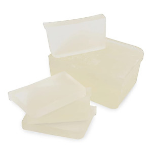 Primal Elements Clear Soap Base - Moisturizing Melt and Pour Glycerin Soap Base for Crafting and Soap Making, Vegan, Cruelty Free, Easy to Cut, Unscented - 5 Pound