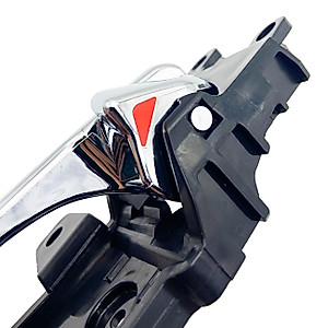 Cheriezing Interior Door Handle Chrome Compatible with Sonata 2011 2012 2013 2014 - Front or Rear Left Driver and Right Passenger Side Replace# 82610-3S010, 82620-3S010 (1 Set) Inside