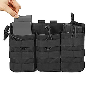 4pcs Magazine Pouch Insert Set Clip M4 AK 5.56 7.62 Mag Pouch Carrier Clip Tactical Hunting CS Shooting Military Accessory Equipment