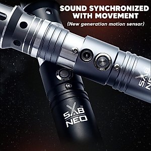 Light Saber V7 Changeable Colors - Smooth Swing and Sound Dueling Light Sabers RGB - 10 Sound Effects
