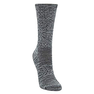 Kirkland Signature Womens 6 Pack Extra Fine Merino Wool Trail Socks (Grey/Blue)