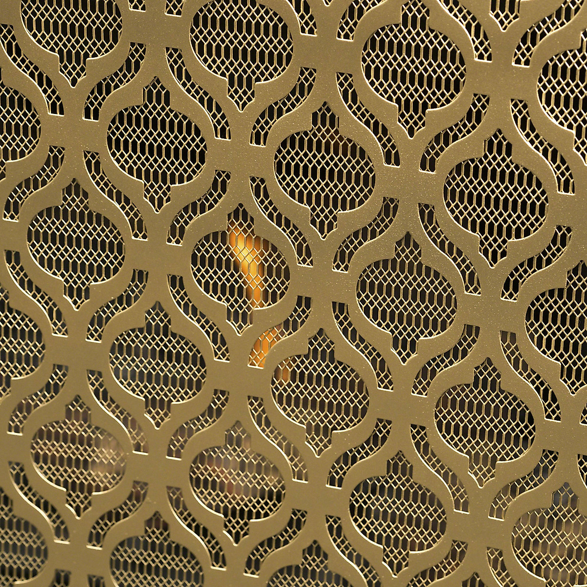 Christopher Knight Home Elmer Single Panel Iron Fireplace Screen, Gold