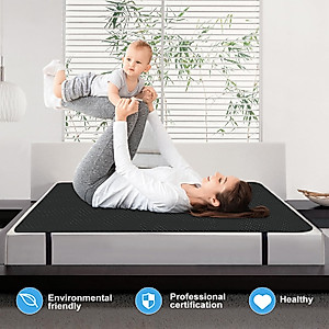 ConBlom Grounding Mat for Bed, King Size Earthing Mattress Cover Sheets Pad Grounding Kit, Grounding Cord Included (King, 76 * 80")