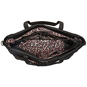 Vera Bradley Women's Microfiber Ultimate Baby Diaper Bag, Classic Black, One Size