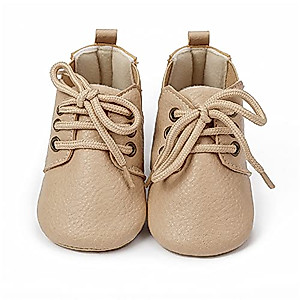 Lykmera Infant Girls Boys Casual Single Shoes First Walkers Shoes Toddler Prewalker Sports Shoes Infant Girls Walk Shoes (Khaki, 6-12 Months)