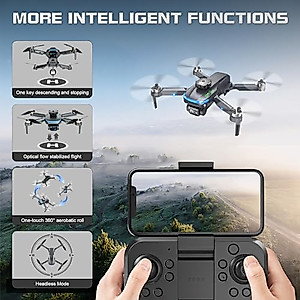 Mini Drone with Camera, Foldable Quadcopter for Kids and Beginners 1080P HD FPV with 2 Batteries, Altitude Hold, Headless Mode, One Key Take Off, Gesture Control, 360° Flip, Speed Adjustment, Kids Toy Easy to Play