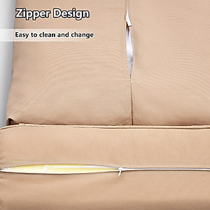 Art to Real ONLY Cover (Cushion Not Included), Outdoor Recliner Chair Replacement Cushion Cover, Patio Furniture Chair Sofa Washable Cushion Deep Seat Covers, UV Resistant, Fade Resistant